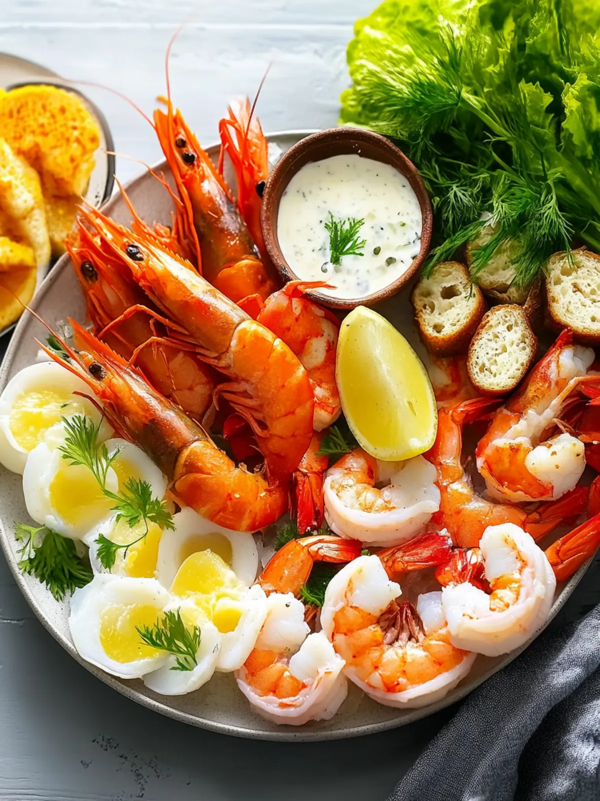 Delightful Prawn Cocktail Platter with Zesty Homemade Dressing – knedir ...