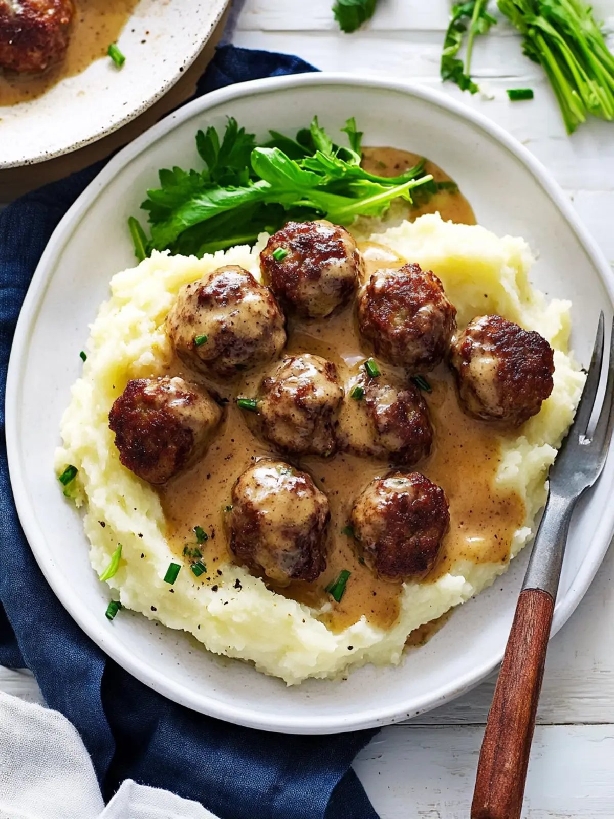 Classic Buttery Mash with Meatballs: Irresistible Comfort Food
