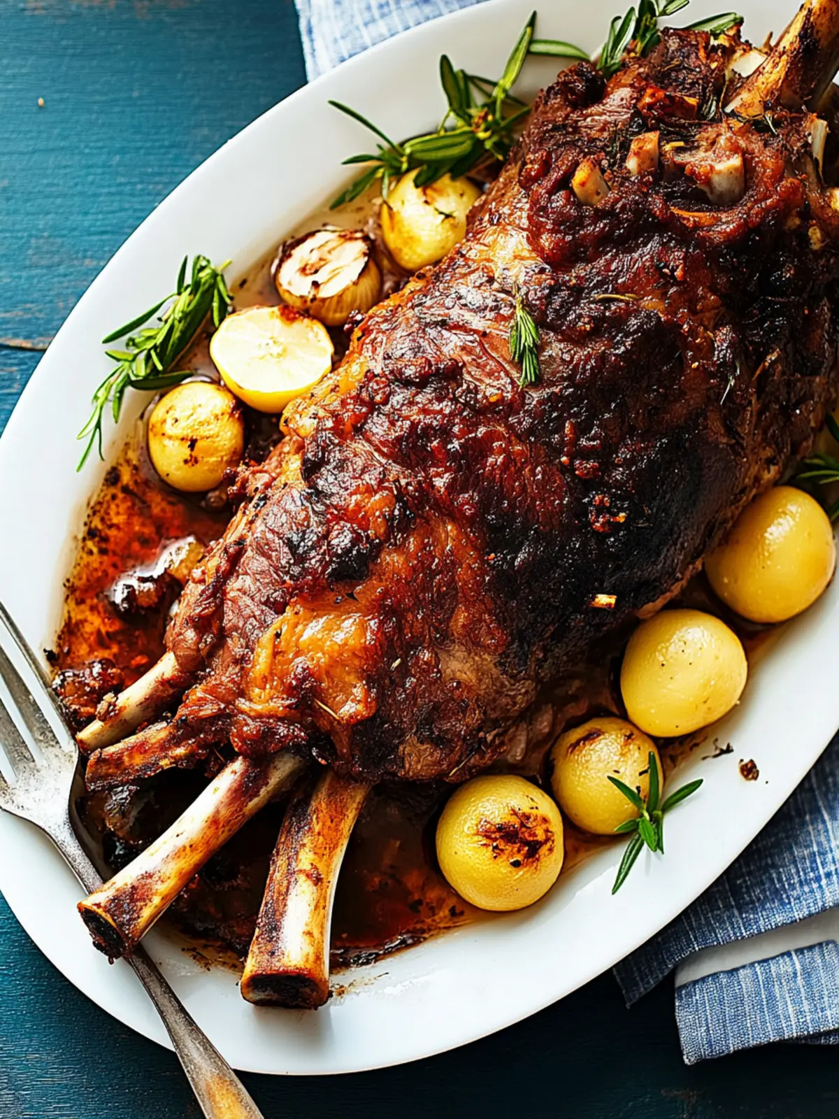 Mouthwatering Slow Roasted Lamb Shoulder with Garlic Lemon Magic ...