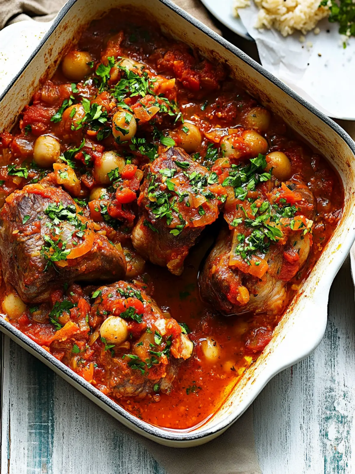 Ultimate Slow Baked Veal Shanks in Delicious Tomato Sauce