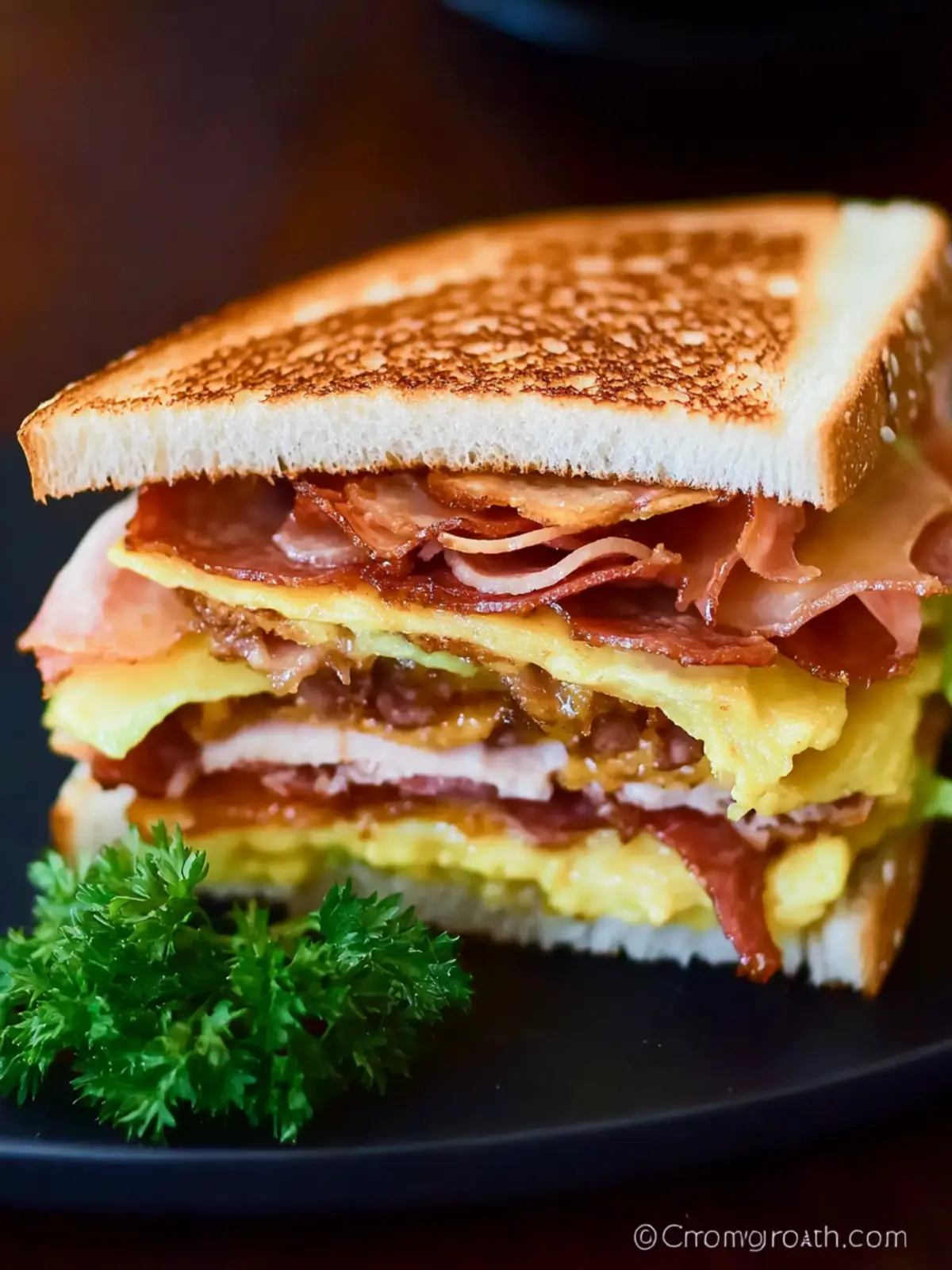 Savory One Pan Sandwich with Bacon and Eggs for Busy Mornings – knedir ...