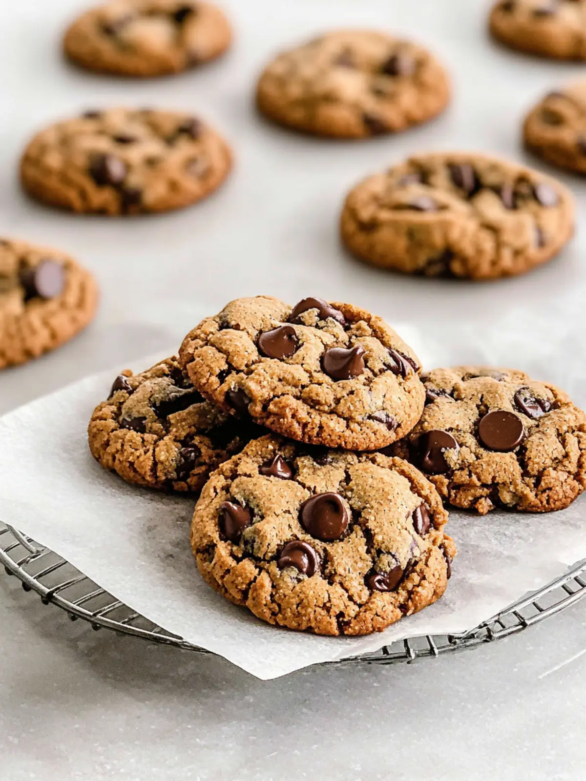 Irresistible Crunchy Whole Grain Chocolate Chip Cookies
