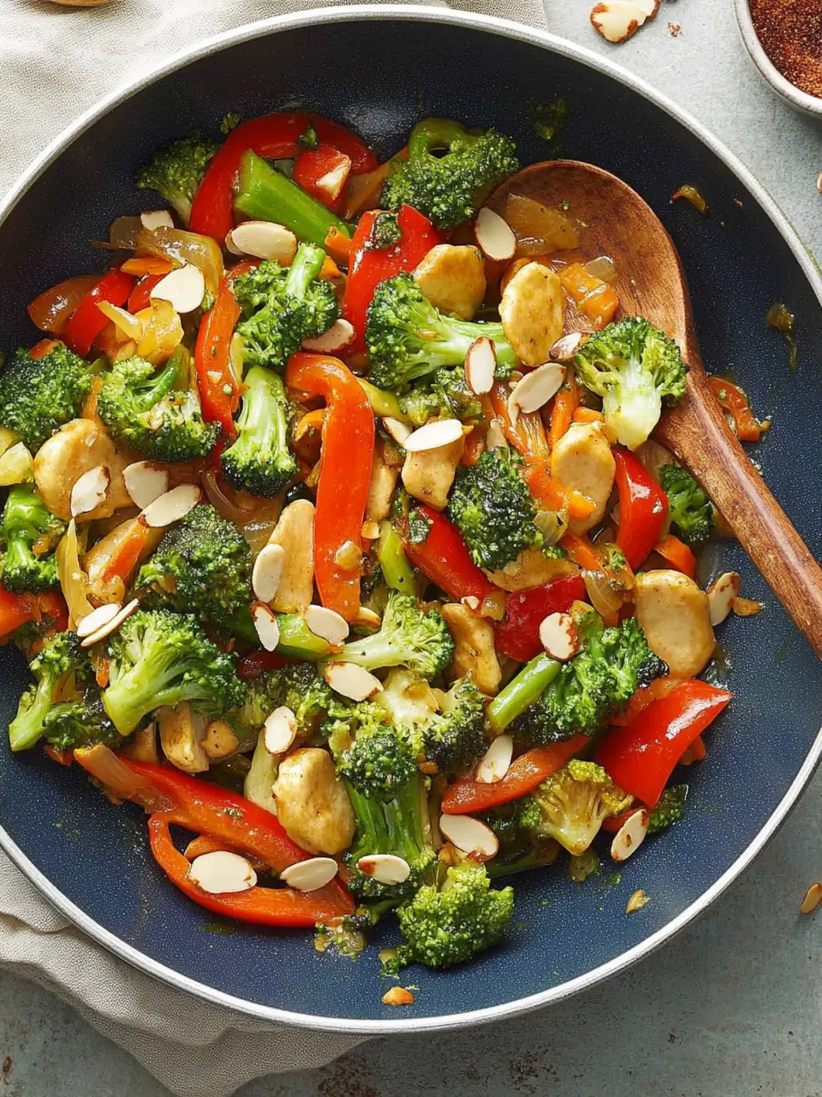 Almond Vegetable Stir-Fry: Quick, Colorful, and Healthy Delight ...