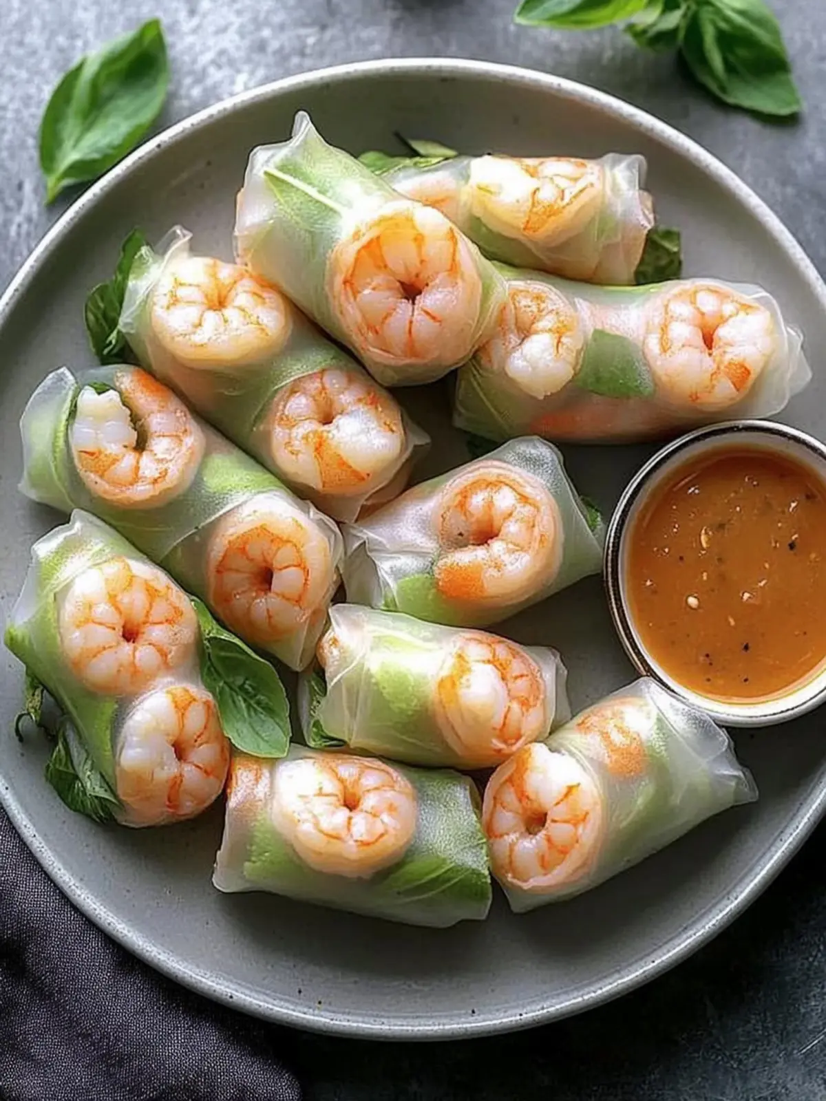 Delicious Shrimp Spring Rolls with Creamy Peanut Sauce Magic – knedir ...
