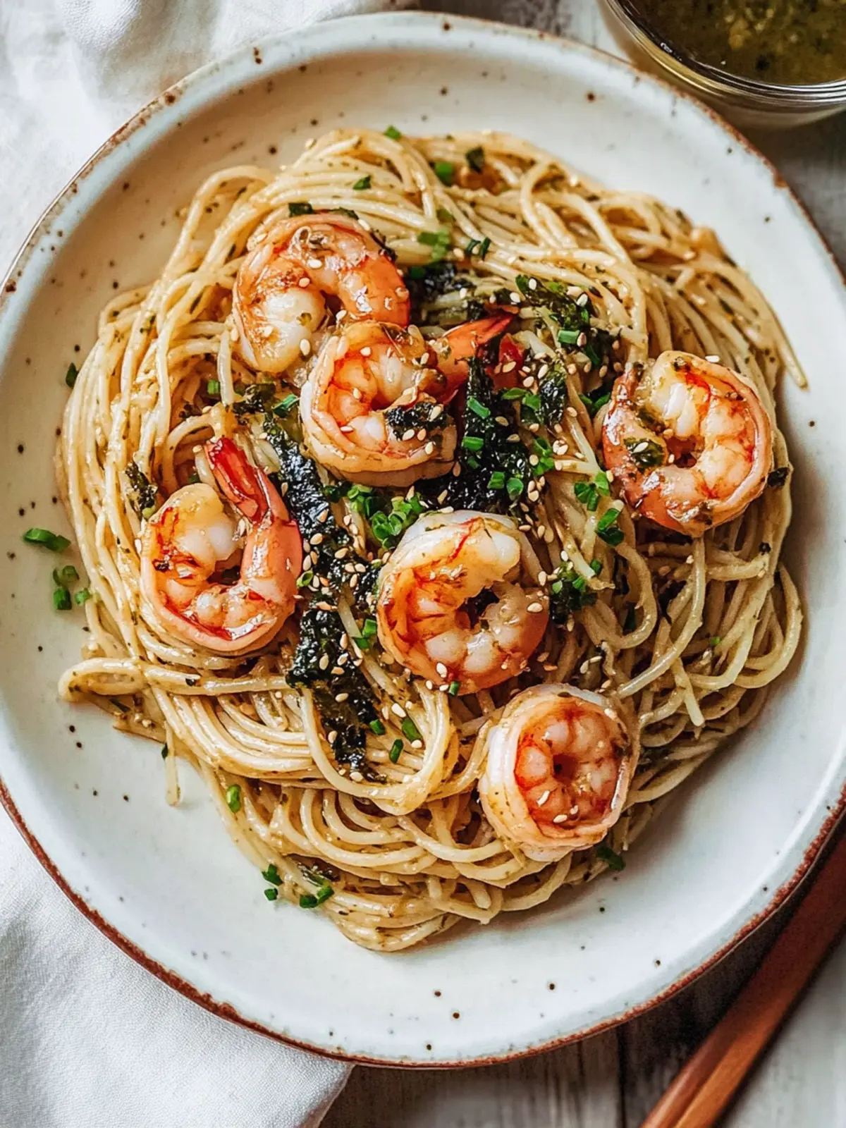 Delicious Nori Sesame Prawn Pasta Ready in 20 Minutes! – knedir Recipes