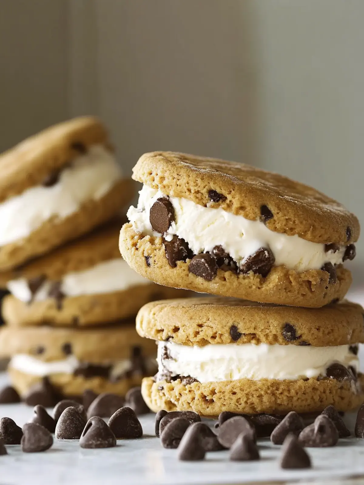 Deliciously Homemade Chocolate Chip Ice Cream Sandwiches – knedir Recipes