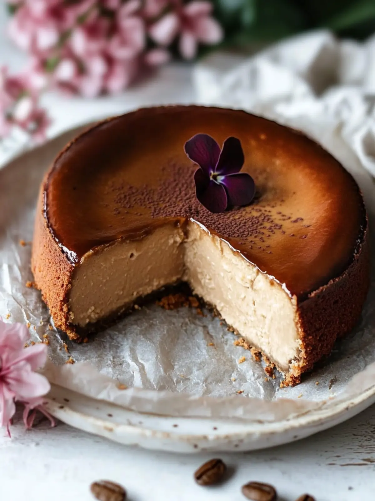 Ultimate Vietnamese Coffee Basque Cheesecake – Deliciously Creamy