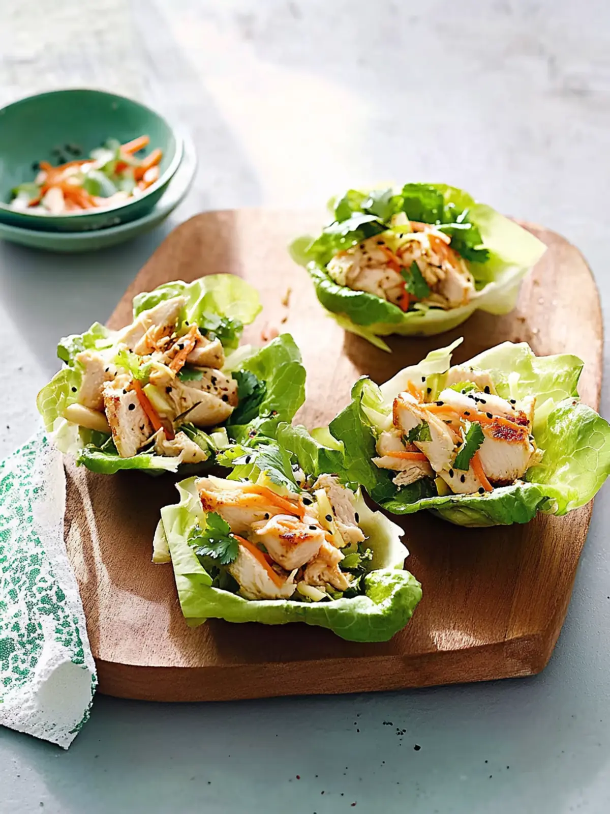 Asian Chicken and Herb Lettuce Cups for a Fresh Twist – knedir Recipes