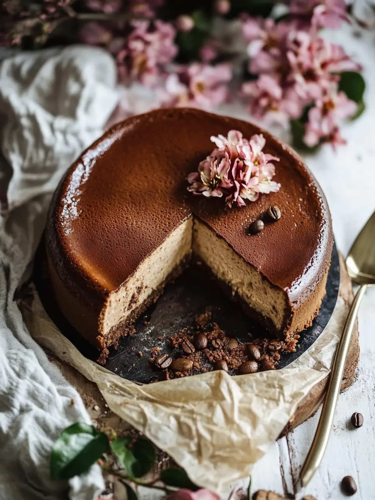 Ultimate Vietnamese Coffee Basque Cheesecake – Deliciously Creamy