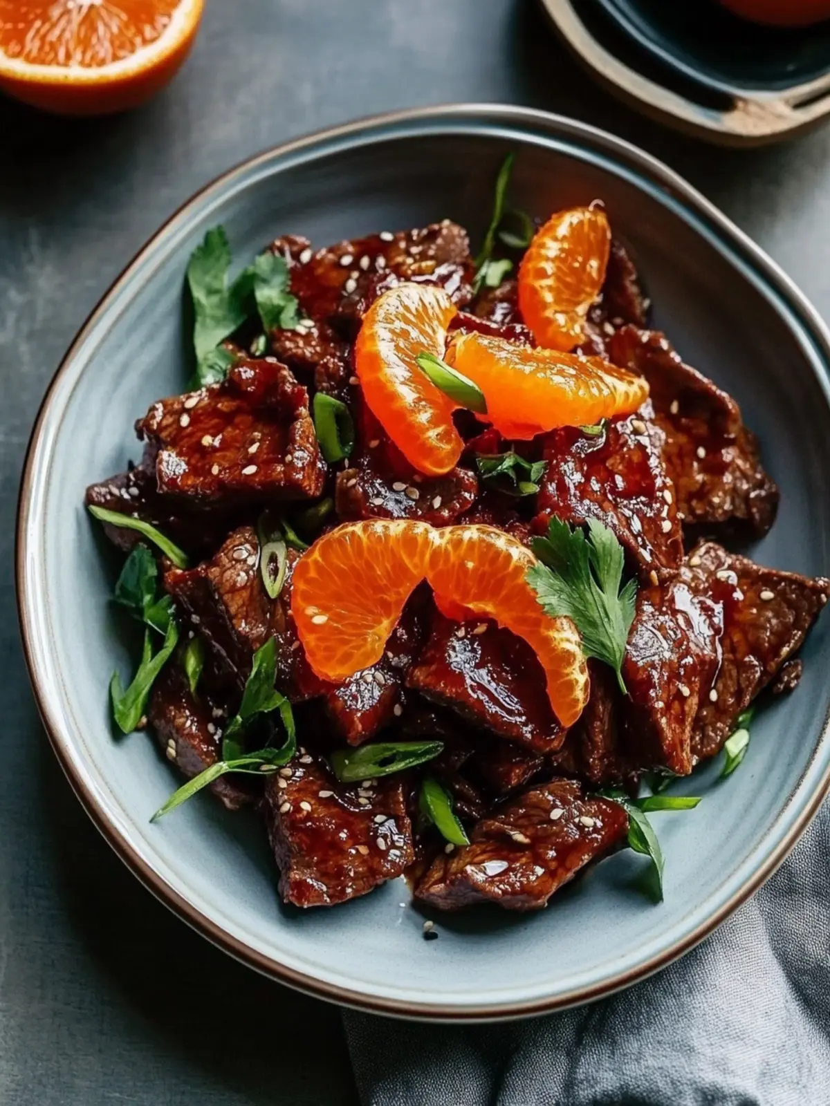 Zesty Tangerine Beef Stir-Fry for a Festive Feast – knedir Recipes