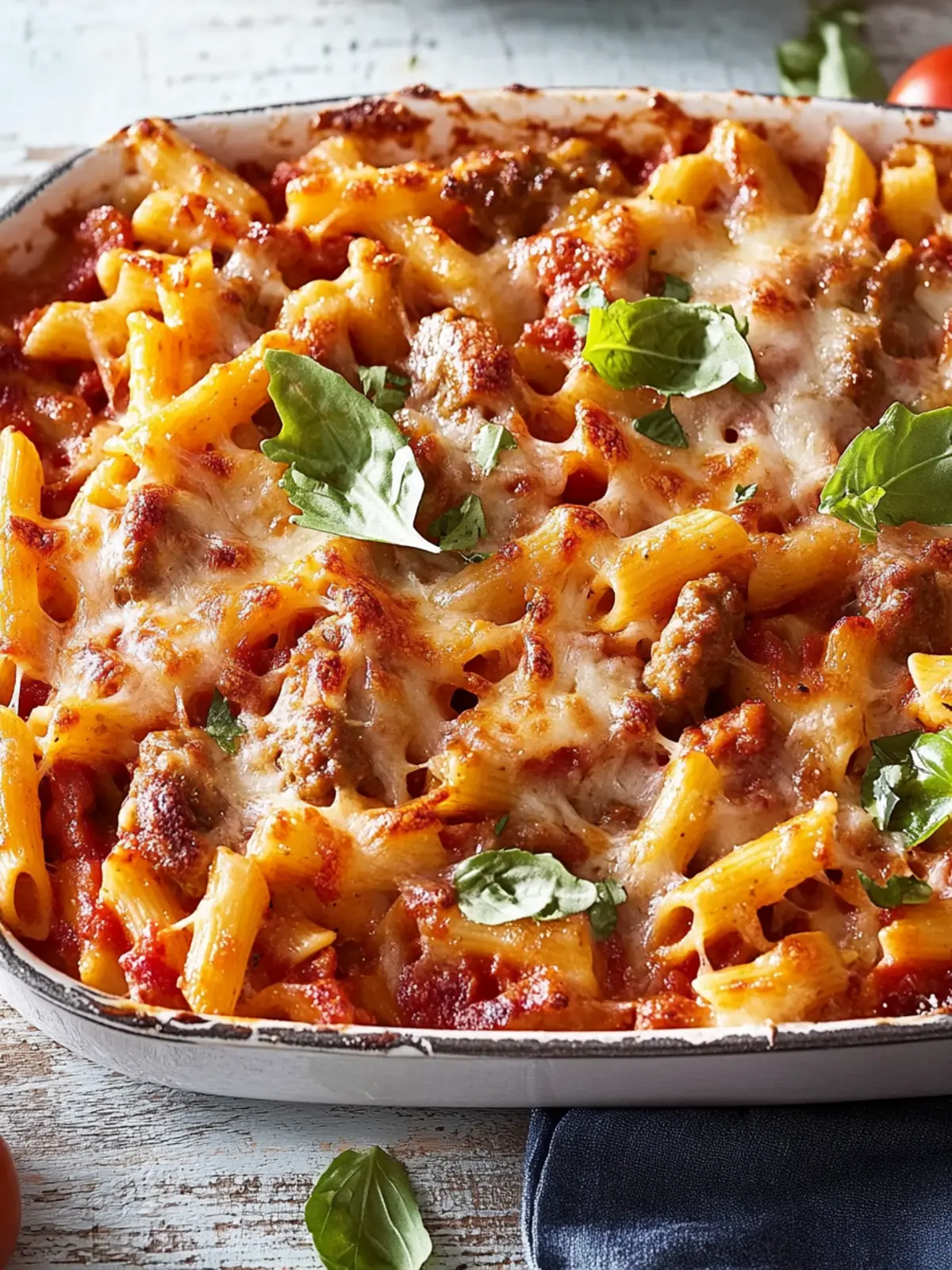 Irresistible Quick Sausage Pasta Bake Ready in Just 30 Minutes