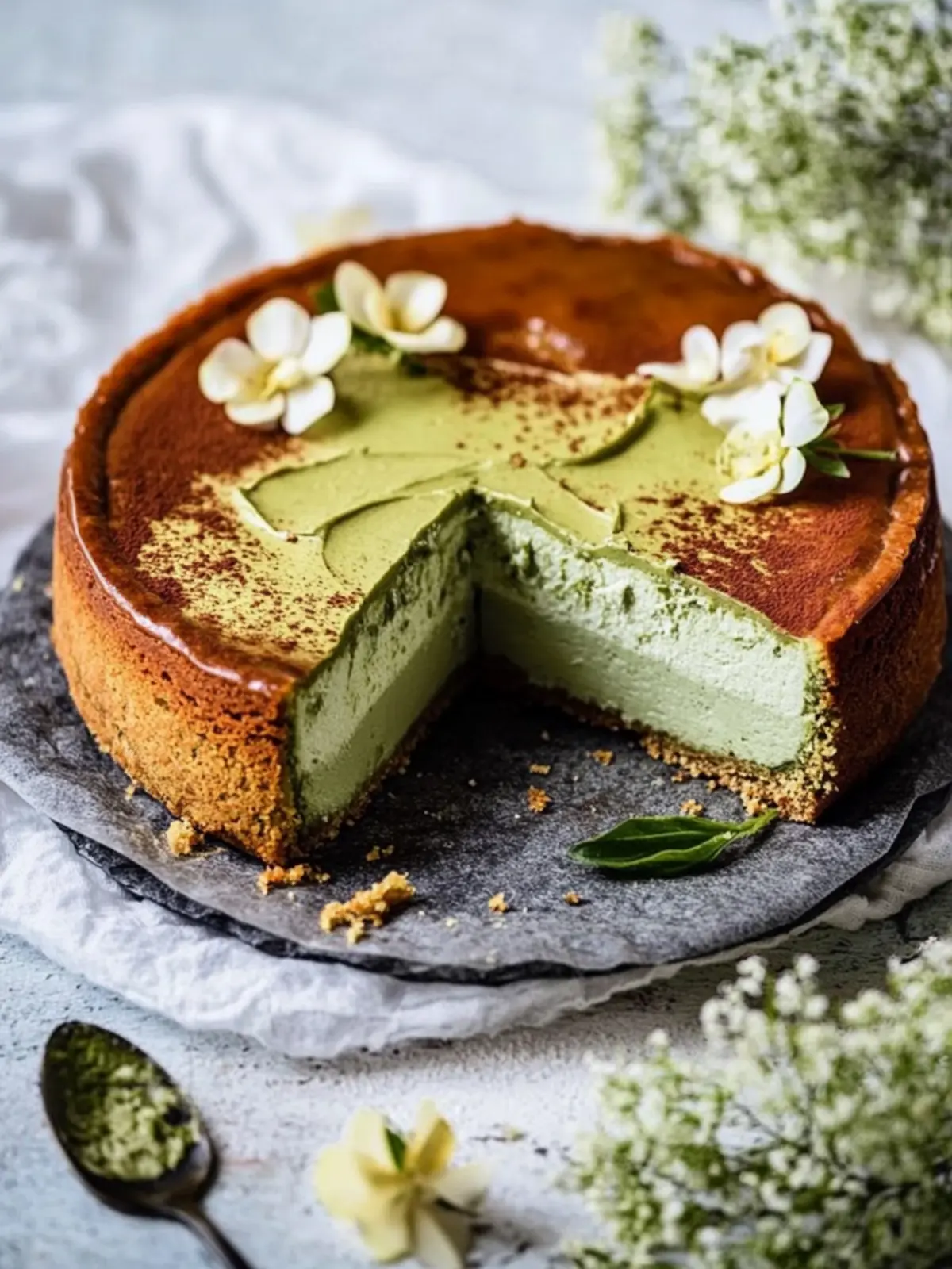 Decadent Matcha Basque Cheesecake: A Deliciously Unique Dessert