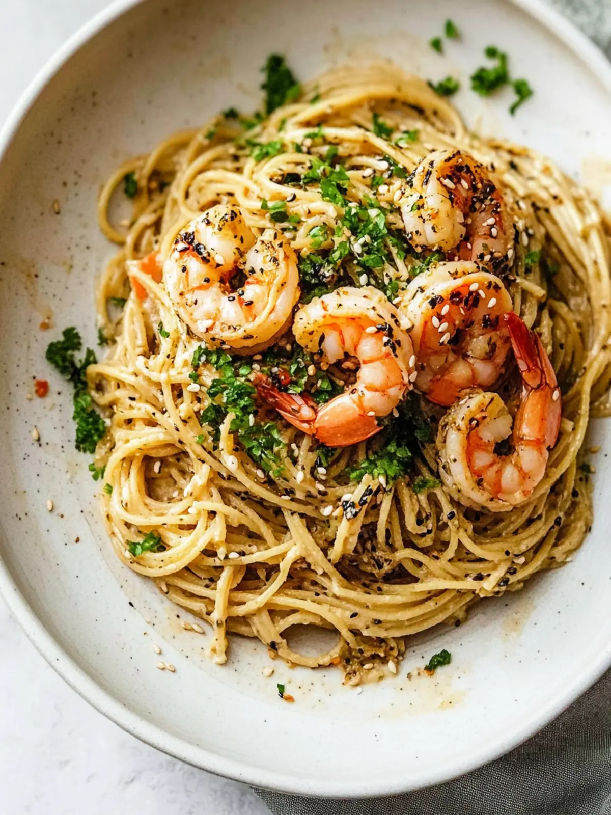 Delicious Nori Sesame Prawn Pasta Ready in 20 Minutes! – knedir Recipes