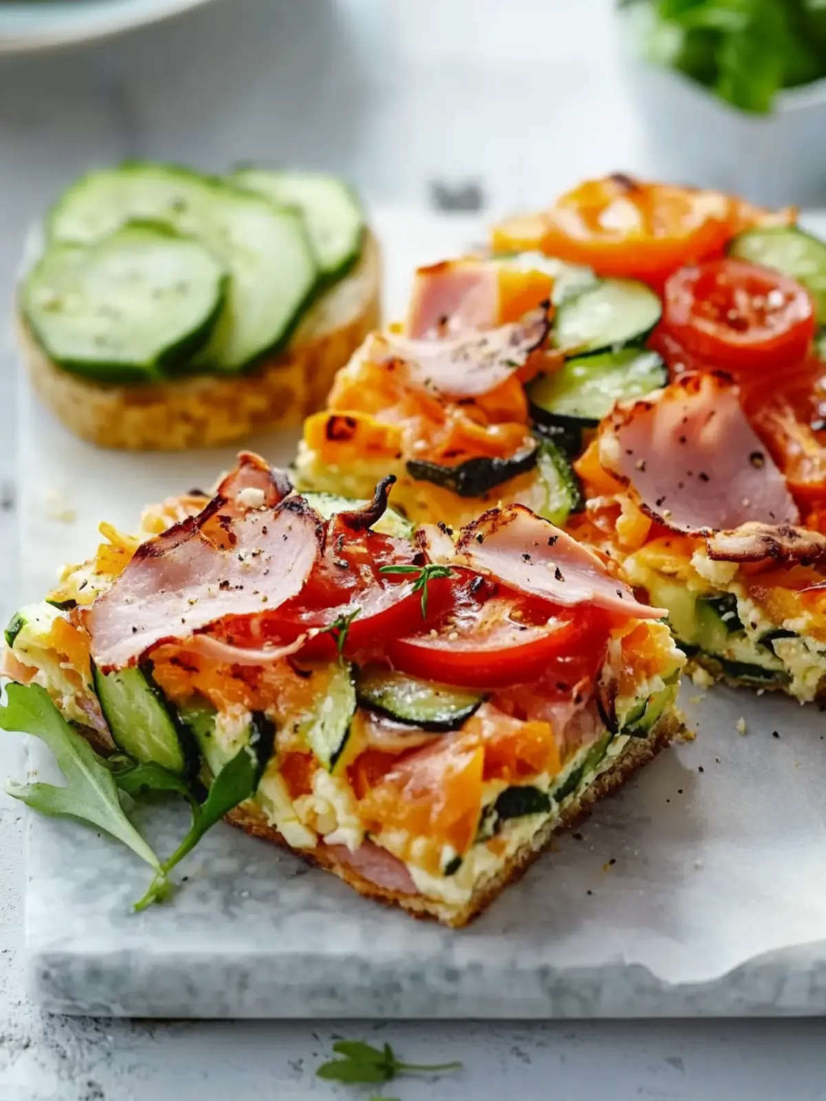 Savory Vegetable and Ham Slice for Easy Weeknight Dinners – knedir Recipes